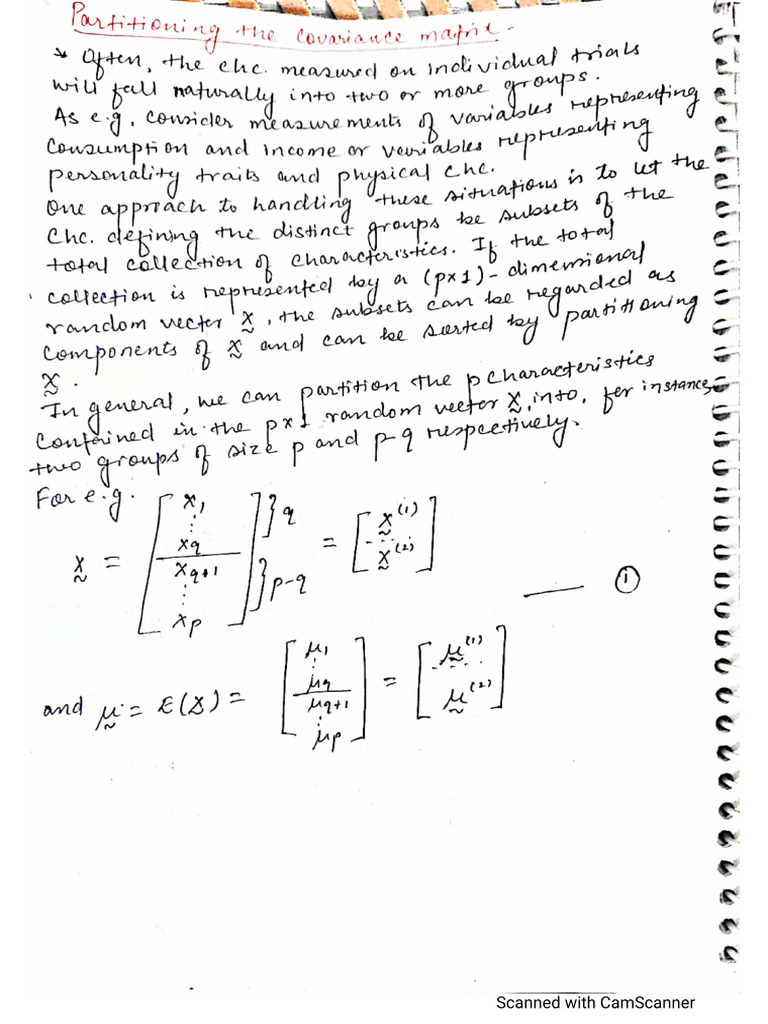 L6 Partitioning Cov. Matrix | PDF