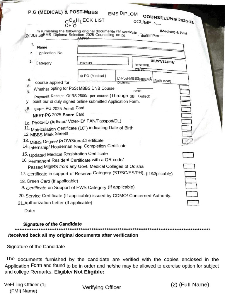PG Medical & Post-MBBS Diploma Verification | PDF | Qualifications ...