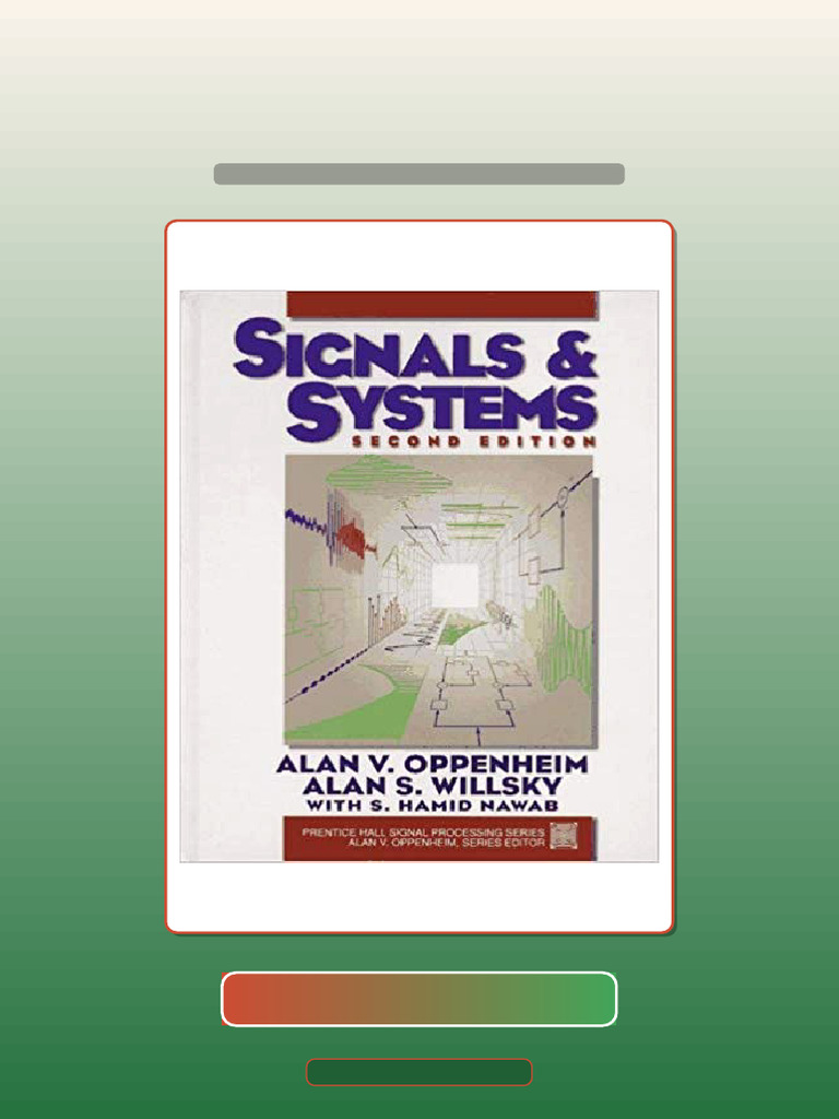 Signals and Systems 2nd Edition by Alan V Oppenheim Ebook and TestBank ...
