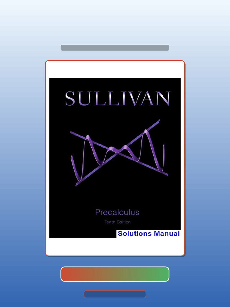 Test Bank for Precalculus 10th Edition Sullivan Exam Prep | PDF ...