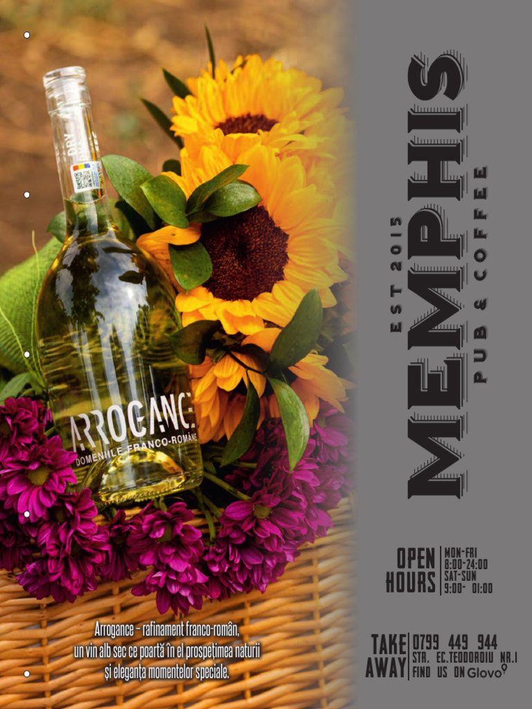Memphis Pub & Coffee Menu Overview | PDF