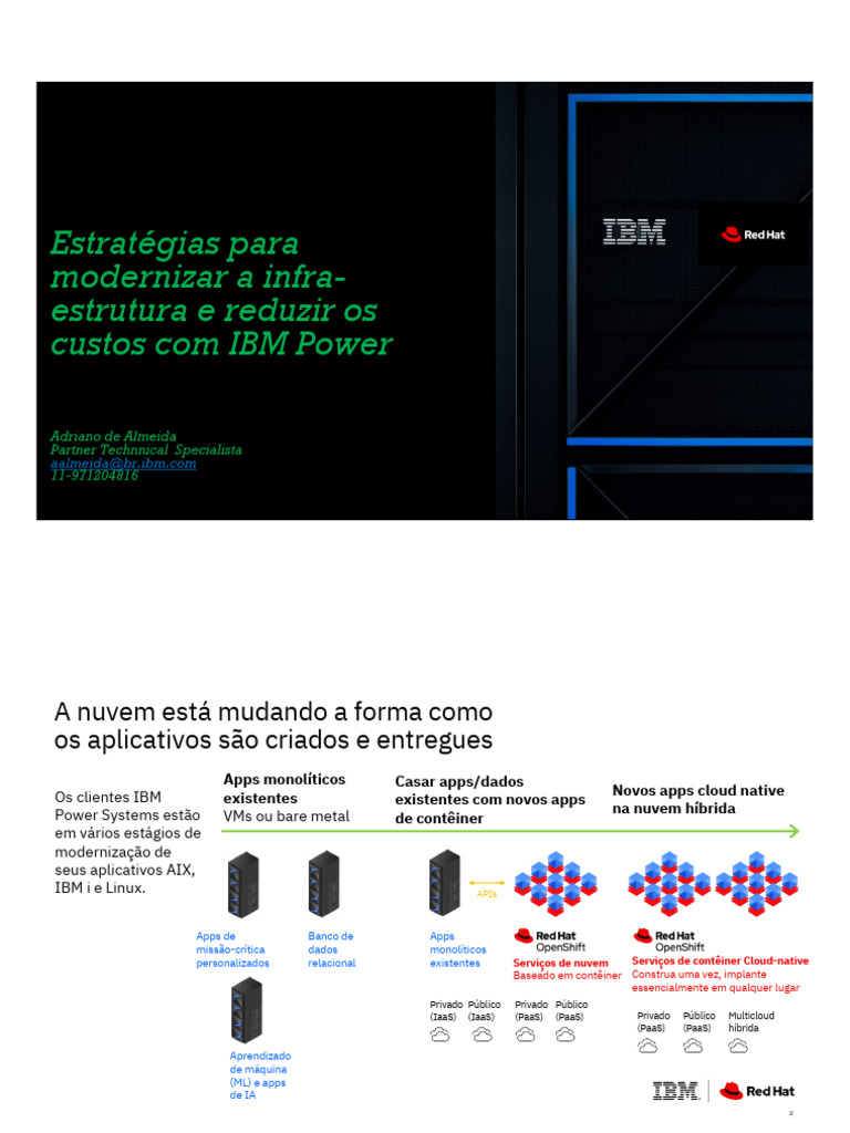 ibm power | PDF | Computação em nuvem | Plataforma como serviço