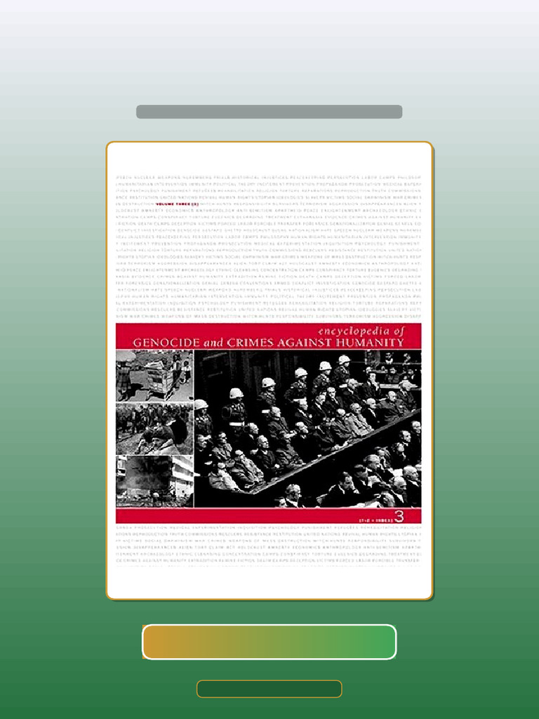 Test Bank For Encyclopedia of Genocide and Crimes Against Humanity Is ...
