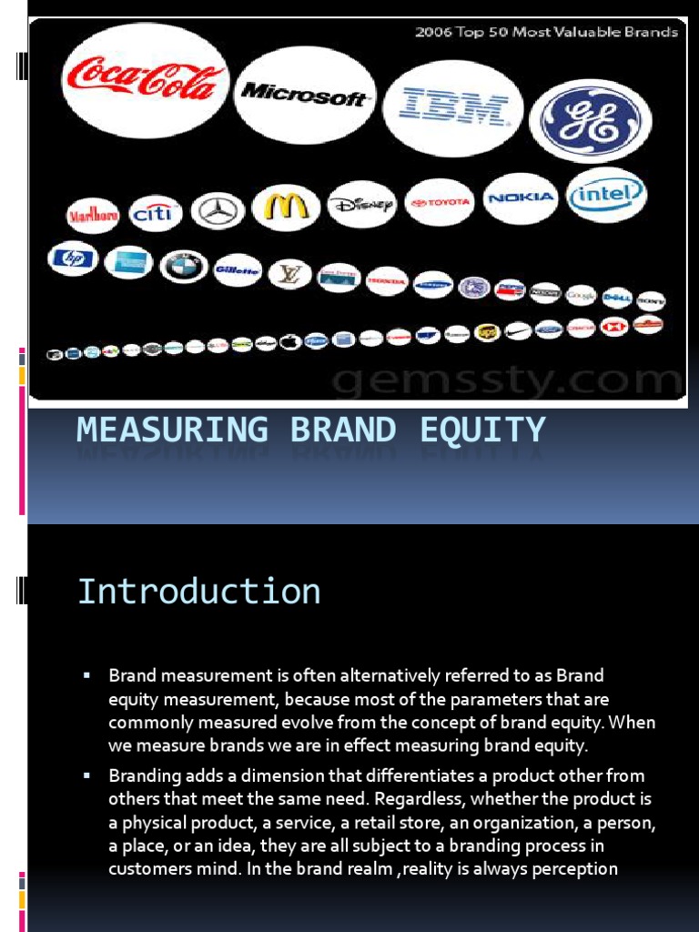Measuring Brand Equity | PDF | Brand | Marketing
