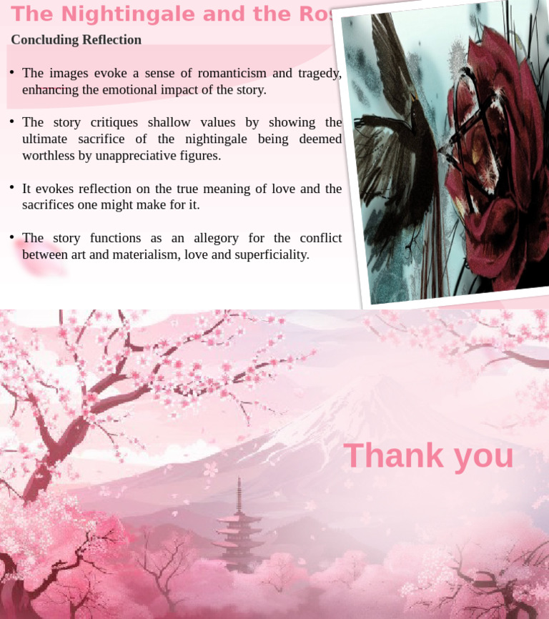 The Nightingale and The Rose Concluding Slide For Arohini | PDF