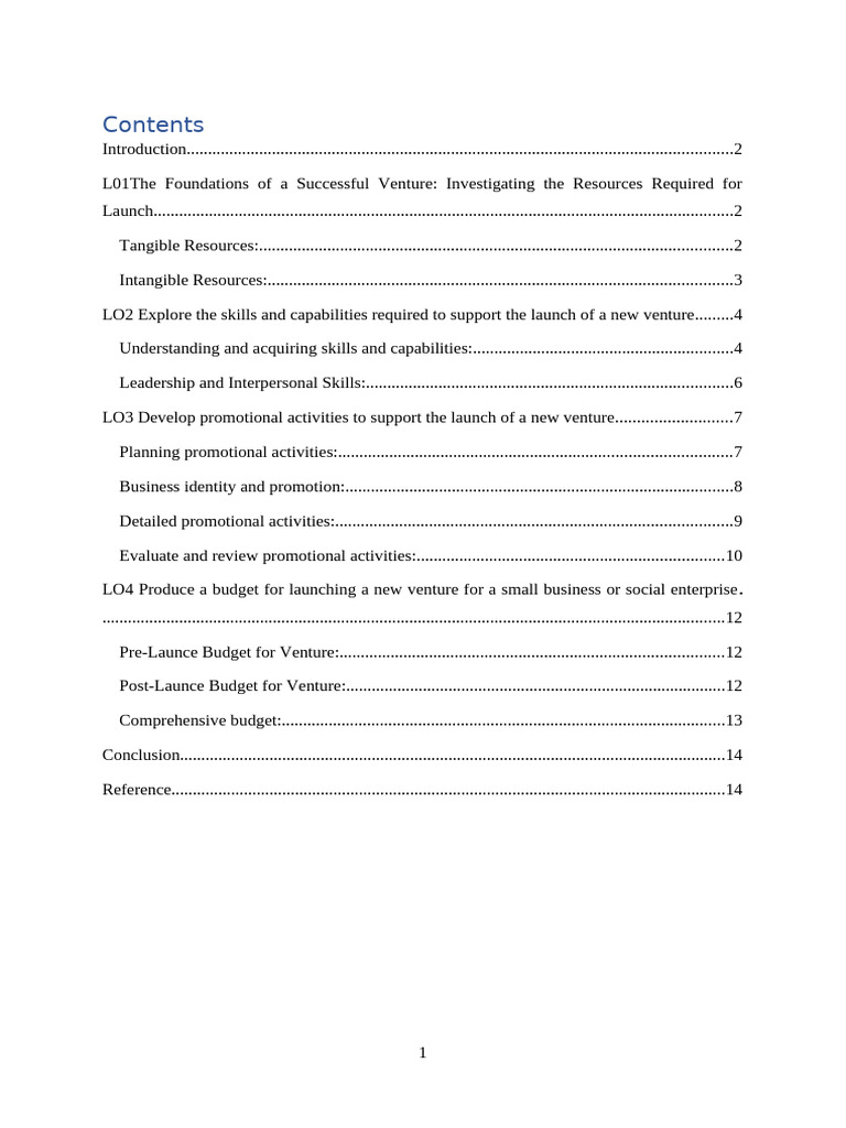 Essentials for Launching a New Venture | PDF | Entrepreneurship | Pricing
