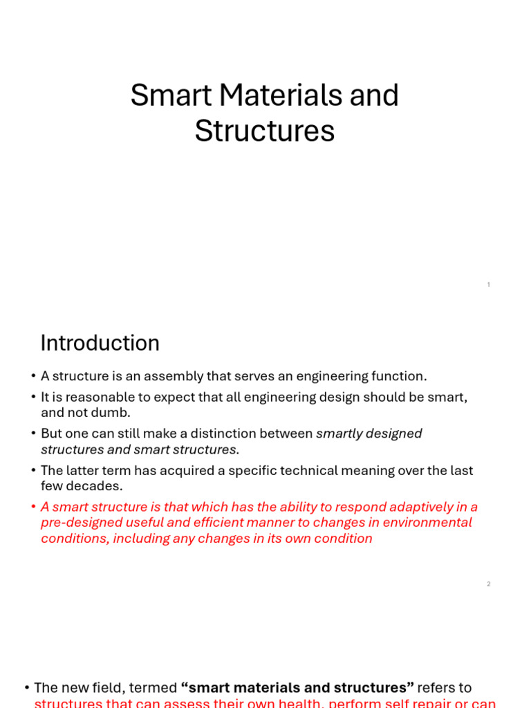 8-Smart Materials and Structures | PDF | Fullerene | Ferromagnetism