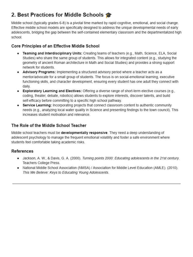 Middle Schol | PDF