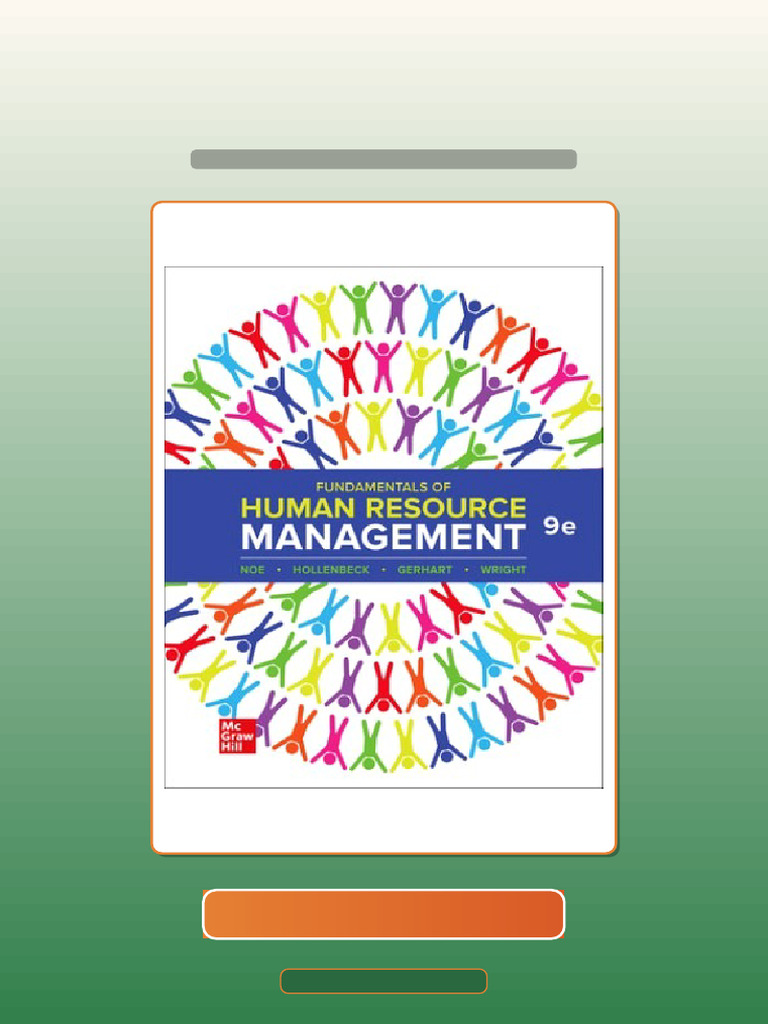Test Bank for Fundamentals of Human Resource Management 9th Edition Noe ...