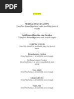 Proposal Penelitian OPSI 2024 | PDF