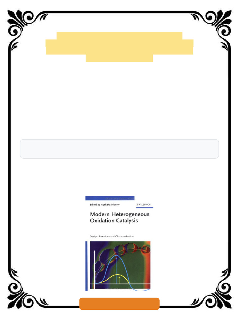 Modern Heterogeneous Oxidation Catalysis Design Reactions and ...