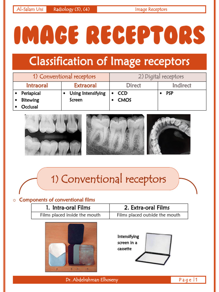 Image Receptors in Radiology Explained | PDF | Charge Coupled Device ...
