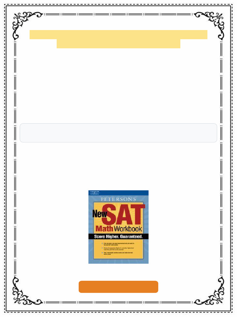 New SAT Math Workbook Peterson'S ebook updated file version | PDF ...