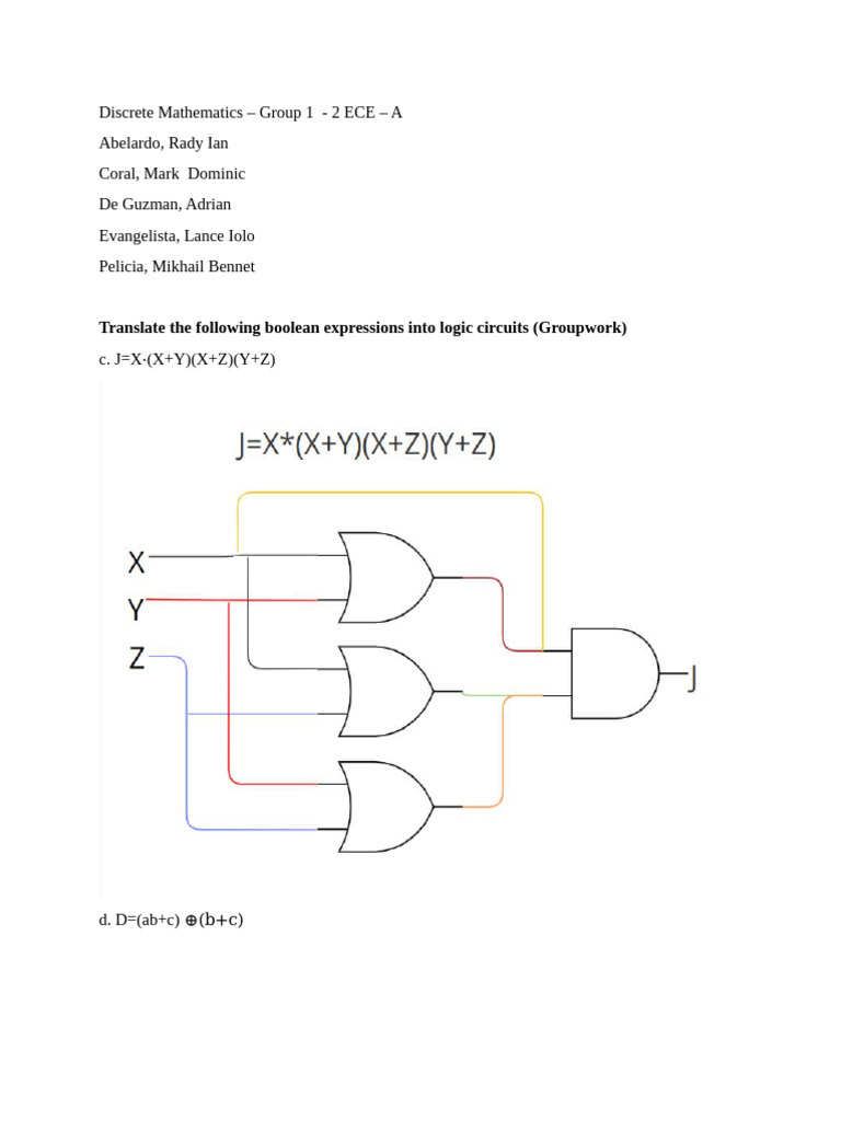 Discrete - Groupwork - Group 1 | PDF