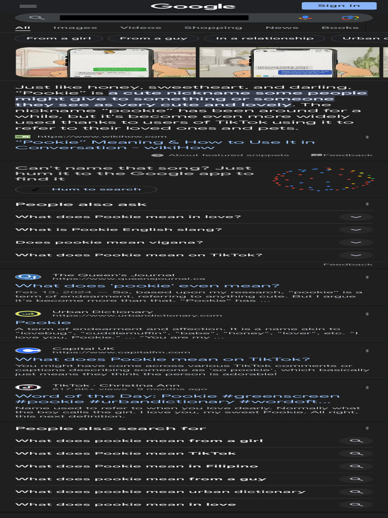 What Does Pookie Mean - Google Search | PDF