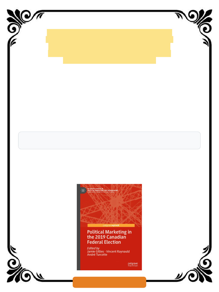 (EBOOK PDF) Political Marketing in the 2019 Canadian Federal Election ...