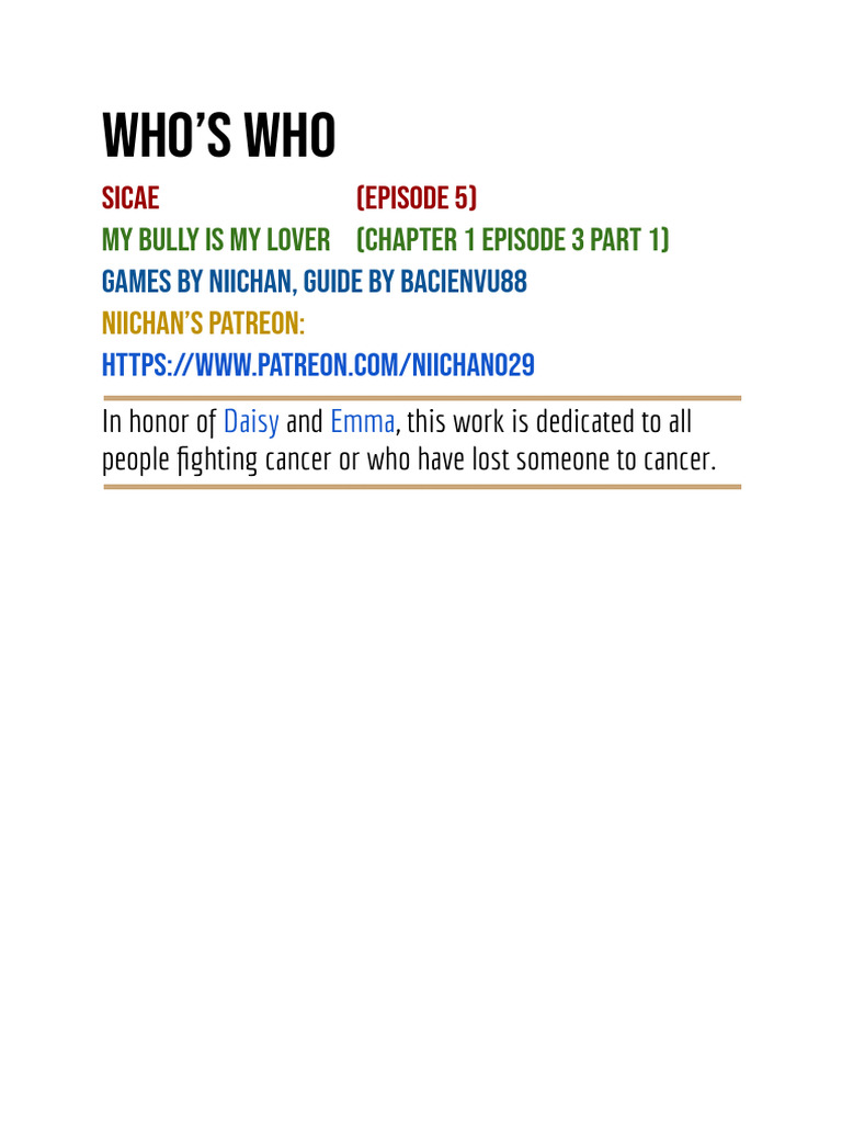 Whos Who in Sicae and MBML | PDF