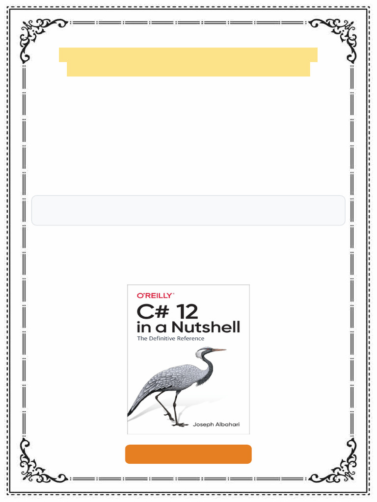 C# 12 in a Nutshell Joseph Albahari ebook ultimate edition | PDF | C ...