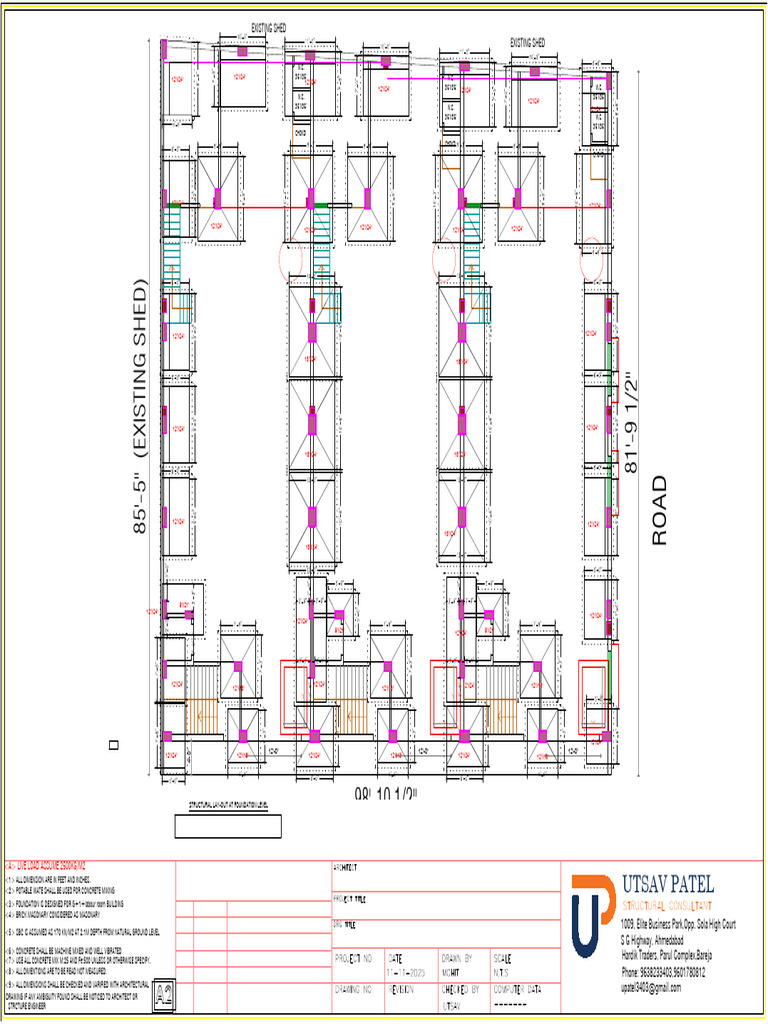 r1 S 01 Foundation Layout and Detail 11-11-2025 Rakesh Bhai S 04 01.PDF ...