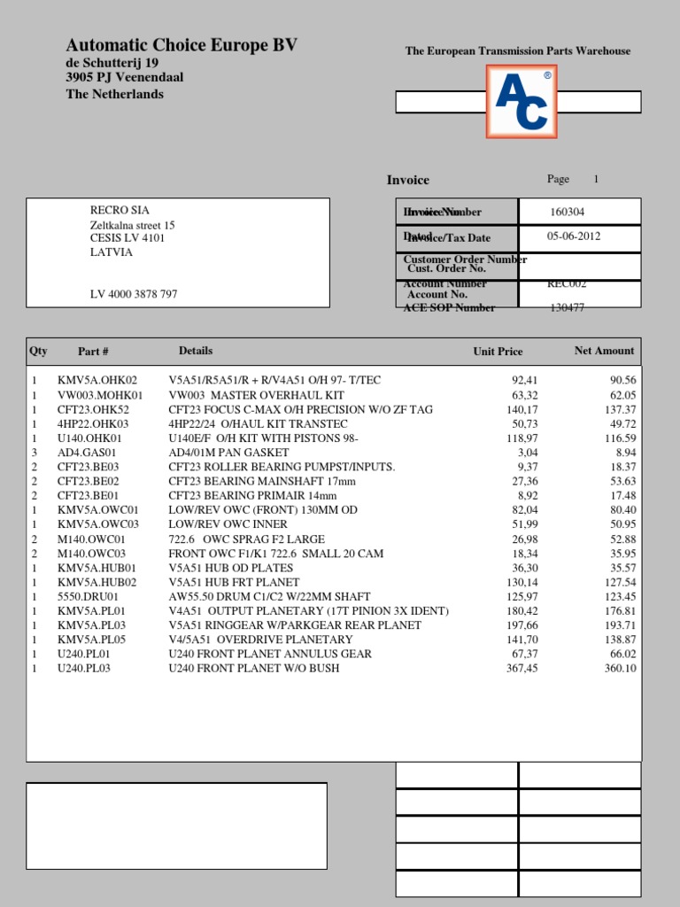 Invoice Id | PDF | Transmission (Mechanics) | Invoice
