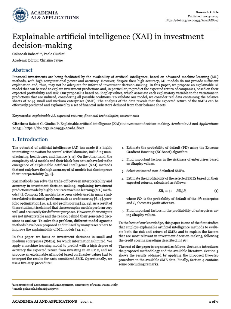 Explainable Artificial Intelligence Xai Pdf Receiver Operating