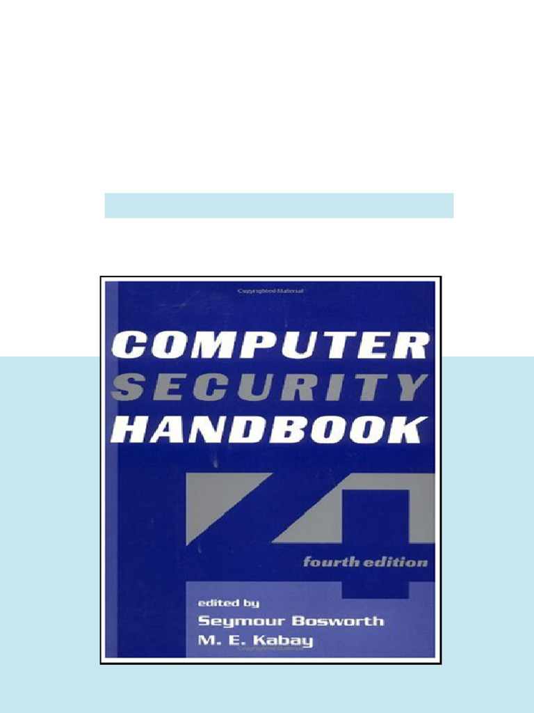 Computer Security Handbook 4th Ed Edition Seymour Bosworth Online PDF ...