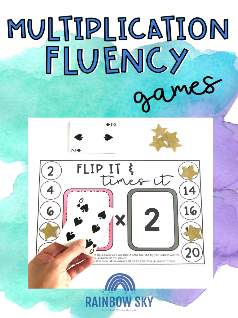 Multiplication Flip It Games FREE RSC | PDF