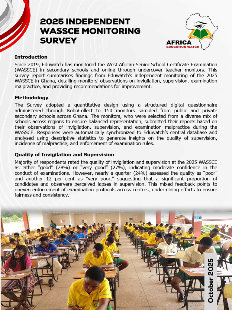 2025 Wassce Survey | PDF | Secondary Education