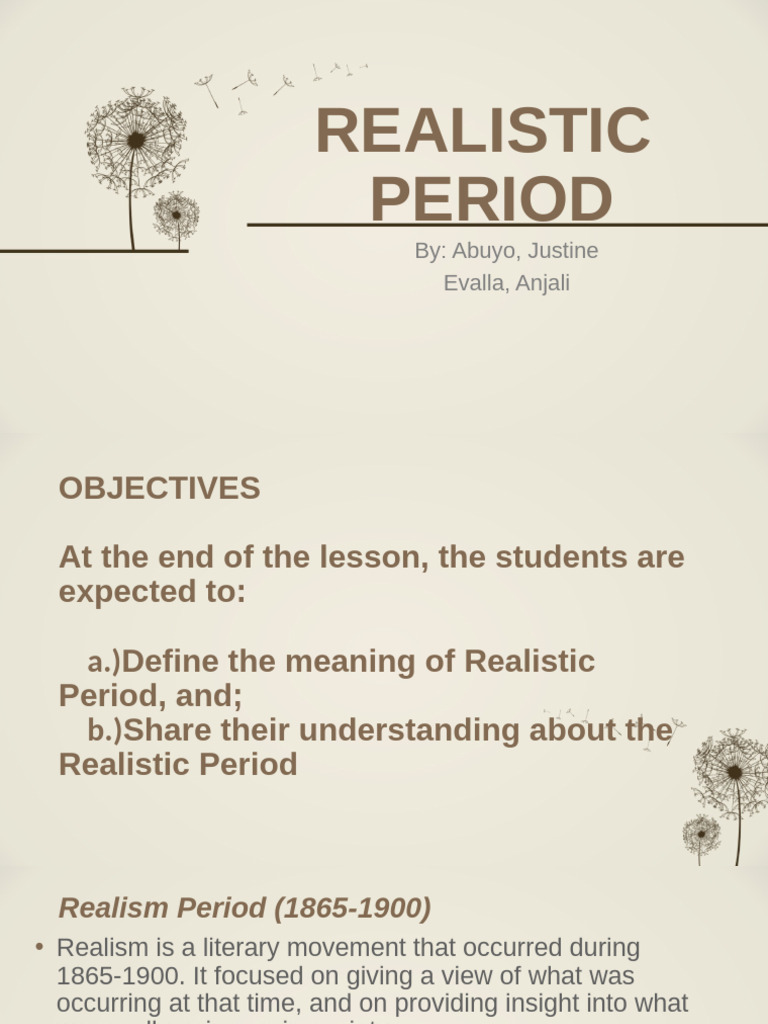 American Lit | PDF | Realism (Arts) | Impressionism