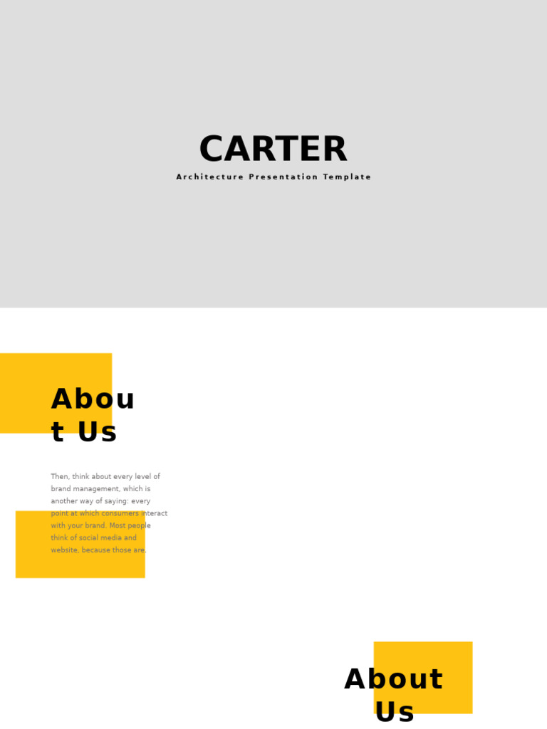 CARTER - Architecture Presentation Design | PDF | Strategic Management ...