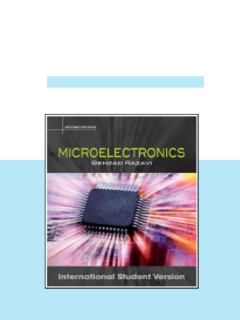Microelectronics 2nd Edition Behzad Razavi full | PDF | Bipolar Junction Transistor | Amplifier