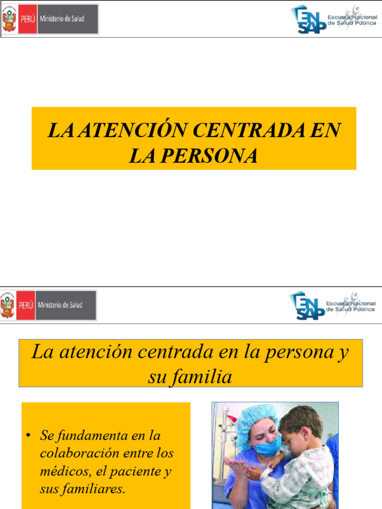 4 Unidad I La Atención Centrada en La Persona | PDF