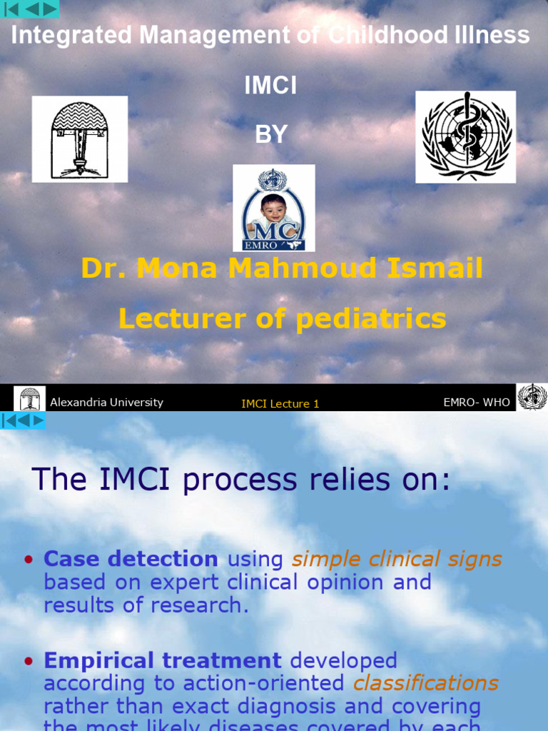 IMCI Guidelines for Pediatric Care | PDF | Pneumonia | Cough