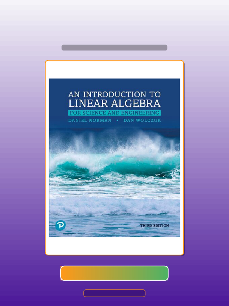 Test Bank for Introduction to Linear Algebra for Science and ...