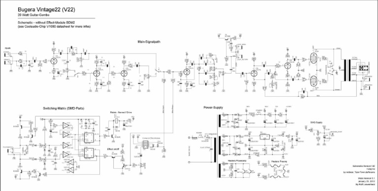 Bugera V22 Full Schematic PDF | PDF