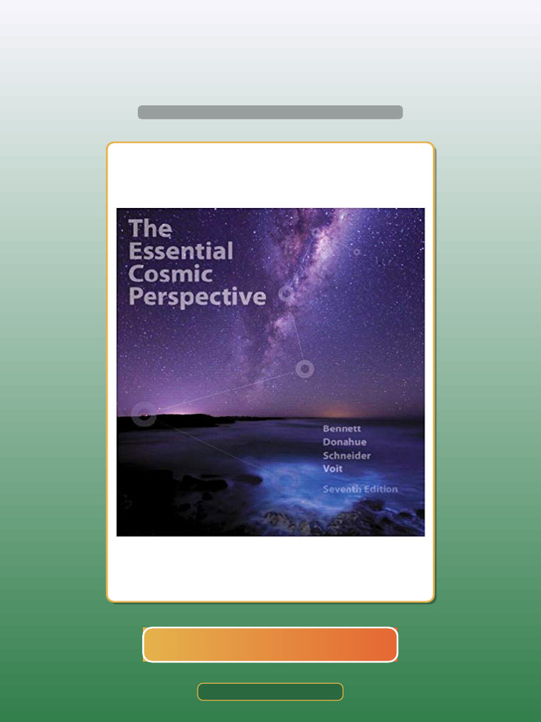 The Essential Cosmic Perspective 7th Edition by Jeffrey O Bennett Ebook ...