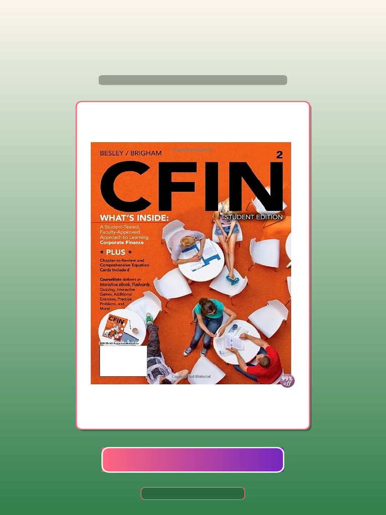 CFIN2 2nd Edition by Besley Ebook and TestBank Bundle Test Bank | PDF ...