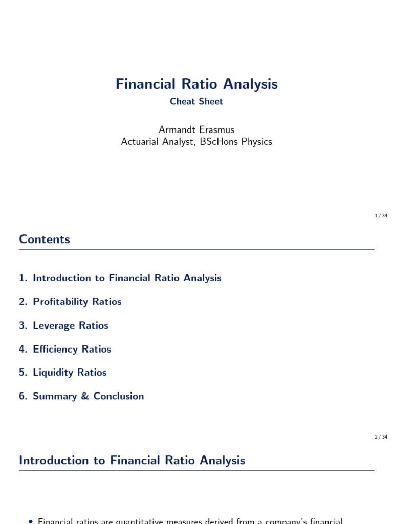 Financiall Ratios Analysis Sheet | PDF | Equity (Finance) | Leverage ...