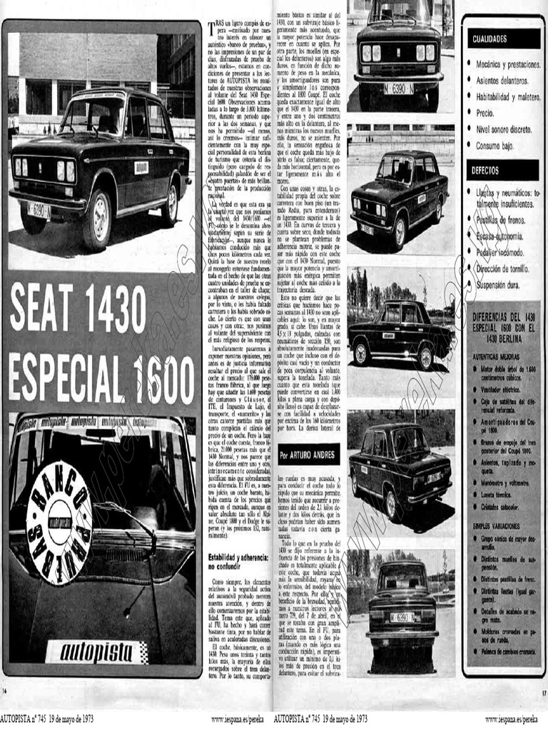 Pru Seat 1430 1600 | PDF