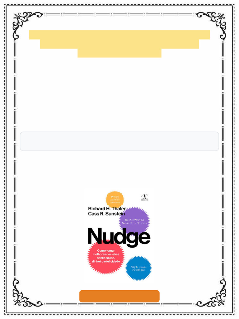 Nudge 1st Edition Richard H Thaler Cass R Sunstein full digital ebook ...