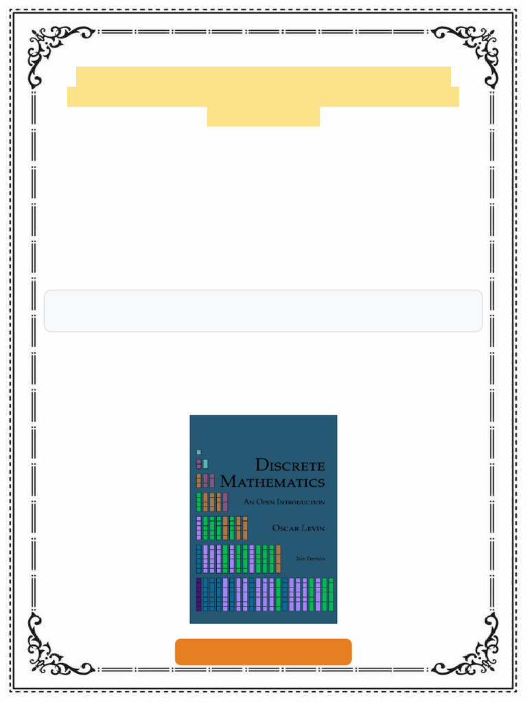 Discrete Mathematics An Open Introduction Oscar Levin complete ebook edition | PDF | Mathematics ...