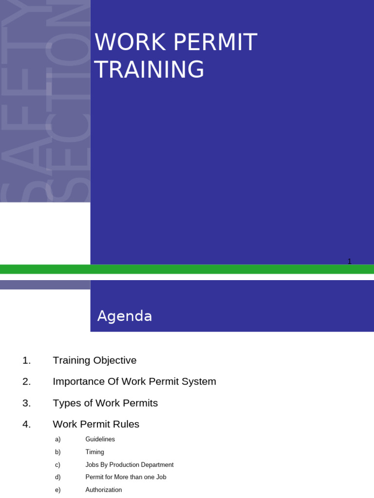 Comprehensive Work Permit Training Guide | PDF