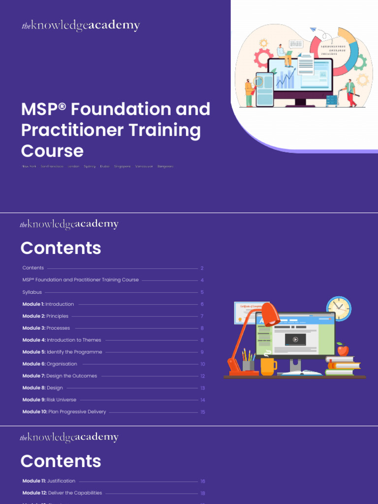 MSP Foundation and Practitioner Training Course | PDF | Governance | Risk