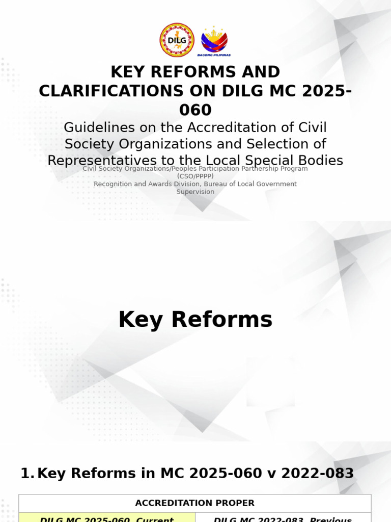Key Reforms and FAQs MC 2025-060 - Banny | PDF | Justice | Crime & Violence