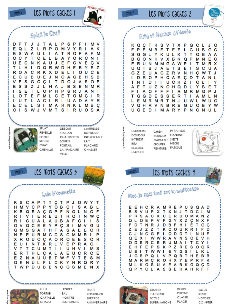 La Rentre e Ateliers Lecture Mots Cache S | PDF