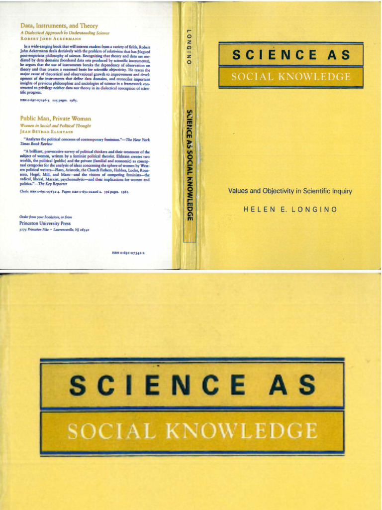 21) Science As Social Knowledge (Longino, 1990) | PDF