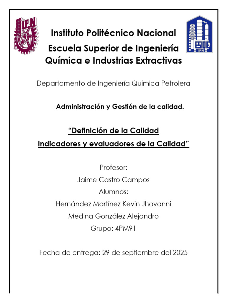 3. Definición de La Calidad-Extenso | PDF | Calidad (comercial ...