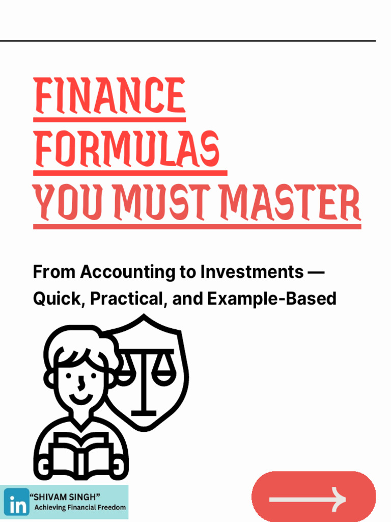 Finance Formulas You Must Be Master 1764071991 | PDF | Net Present ...