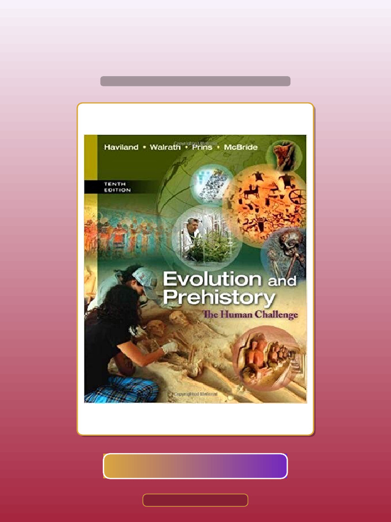 Test Bank For Evolution and Prehistory The Human Challenge 10th Edition ...