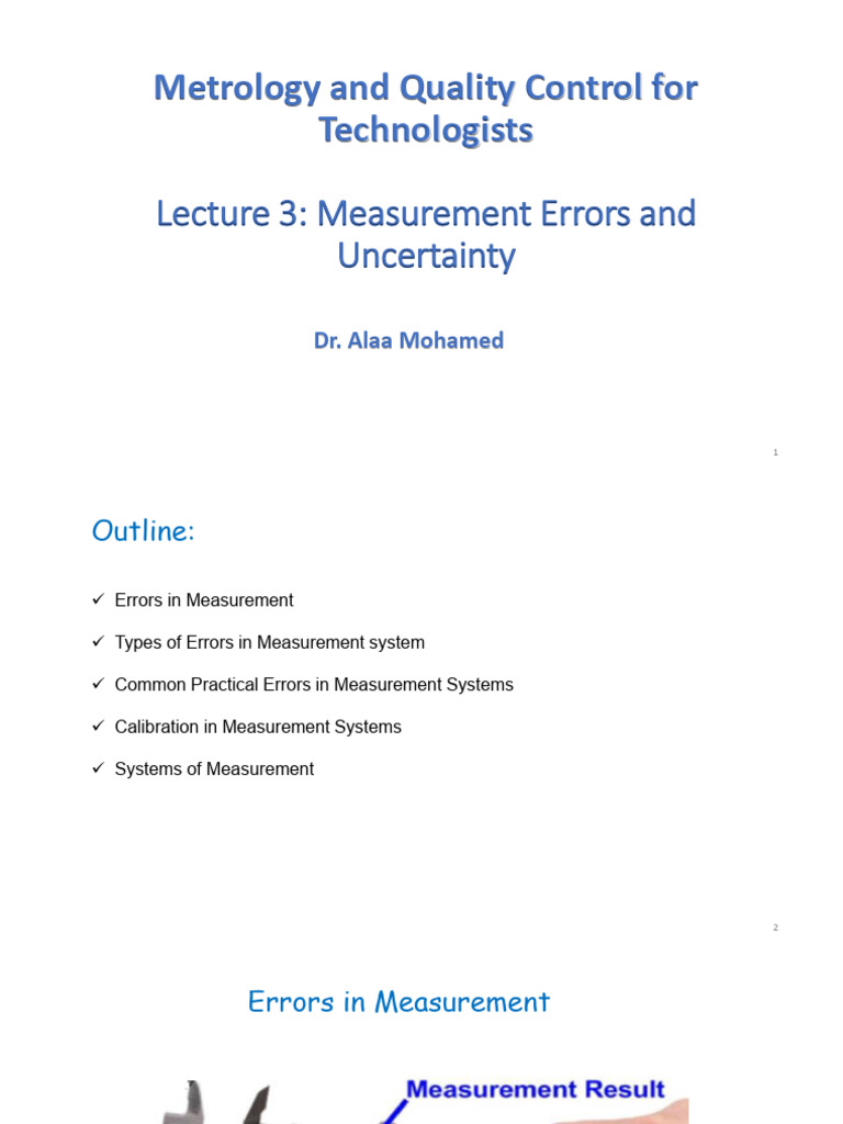 Measurement Errors and Uncertainty Explained | PDF | Observational ...